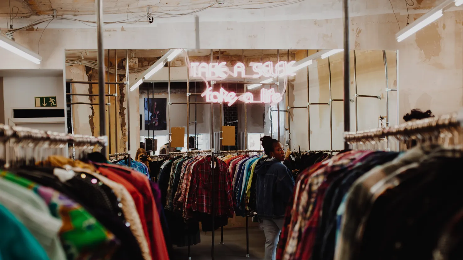 Vintage Clothing Store Displays