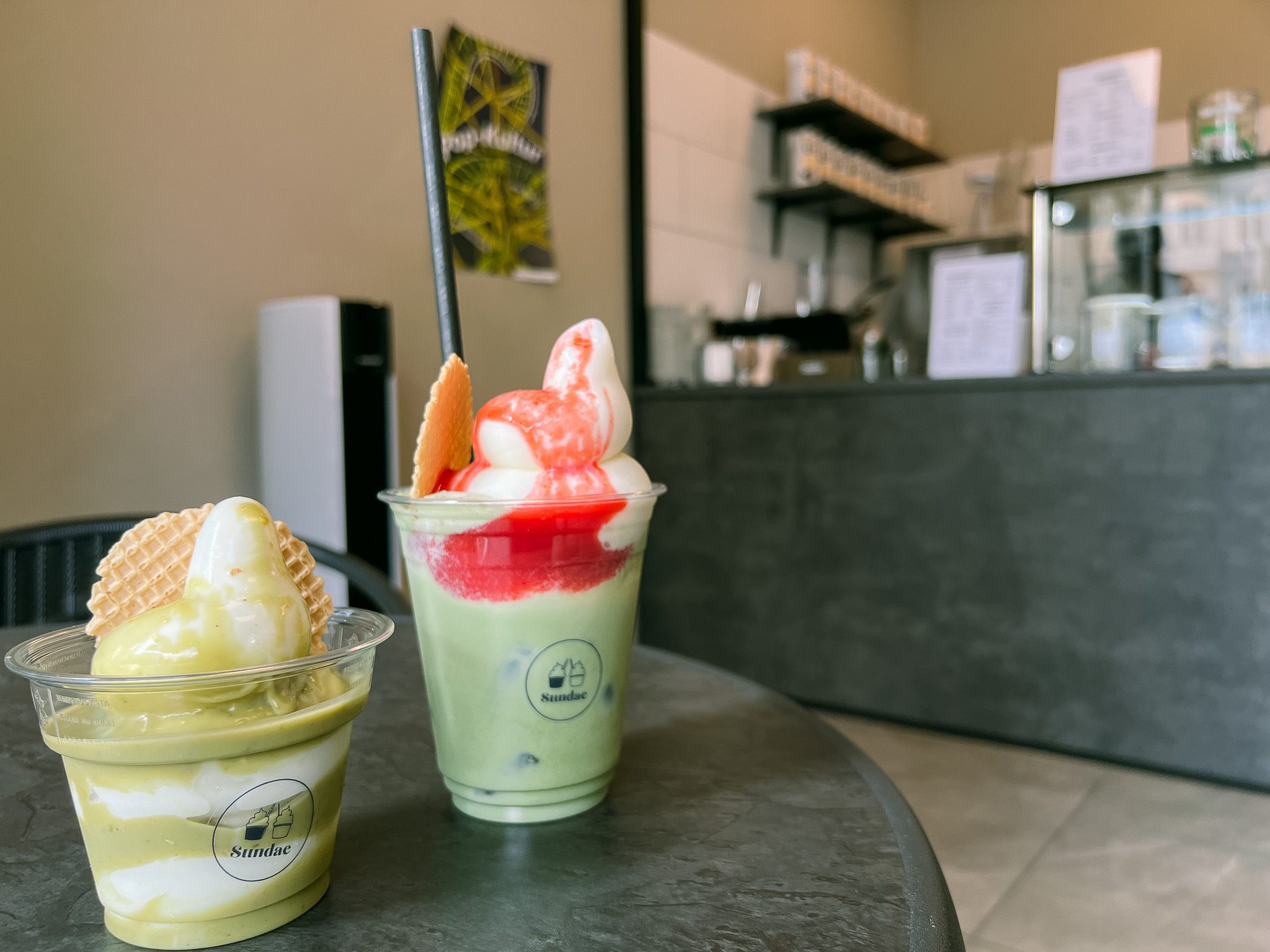 Matcha Float und Softeis bei Sundae | Mit Vergnügen Berlin